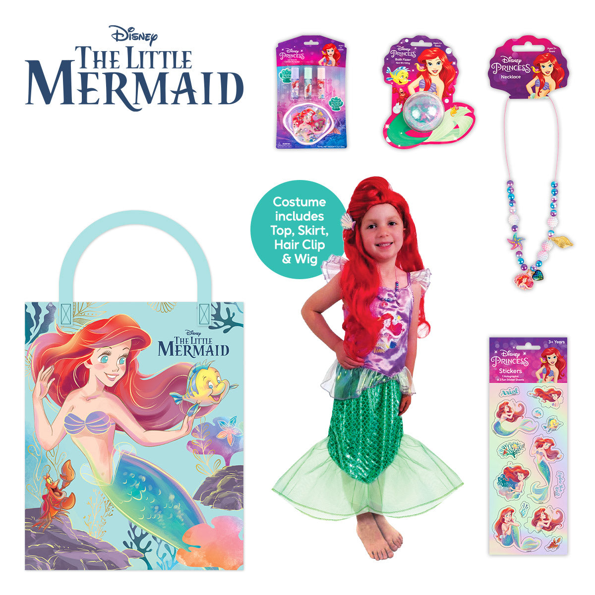 Little Mermaid Costume For Kids Little Mermaid Costume Wig
